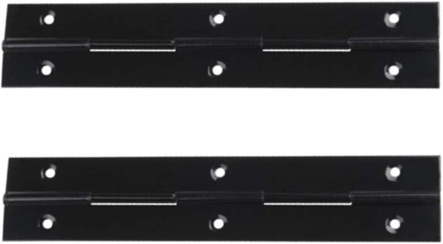 2X 1M (1000mm) Continuous Steel Metal Piano Hinge Strap Multi Colours ...