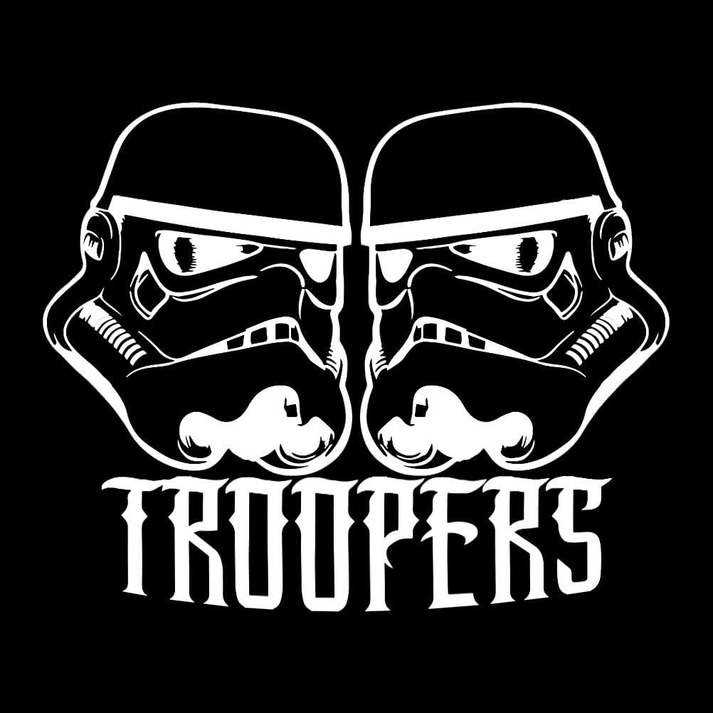 Amazon.com - Stormtroopers Couple Helmet Silhouette Vinyl Sticker Car ...