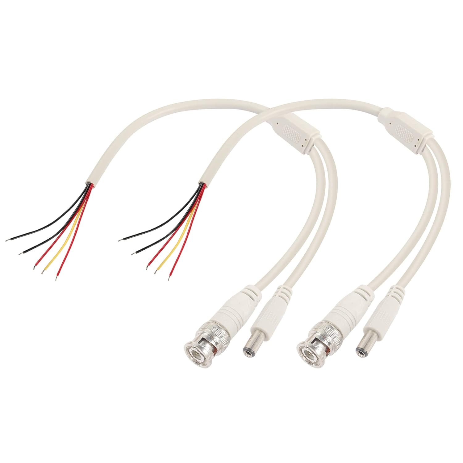Amazon.com : XMSJSIY BNC DC Pigtail Video Power Cable BNC DC Male Bare ...