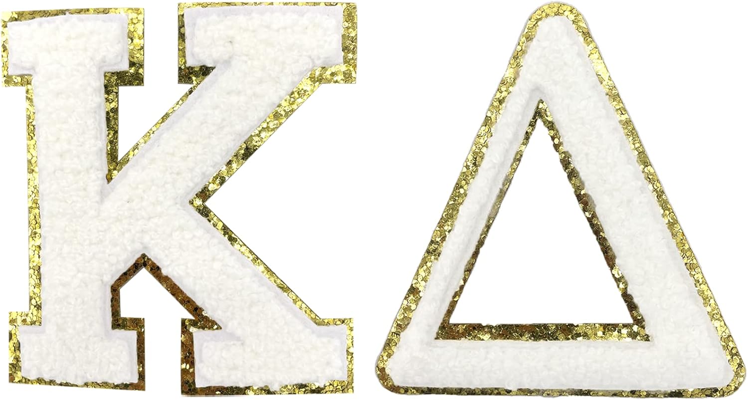 Amazon.com: Kappa Delta Iron-On Greek Letter Chenille Patch Set
