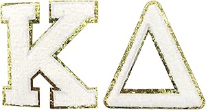 Amazon.com: Kappa Delta Iron-On Greek Letter Chenille Patch Set