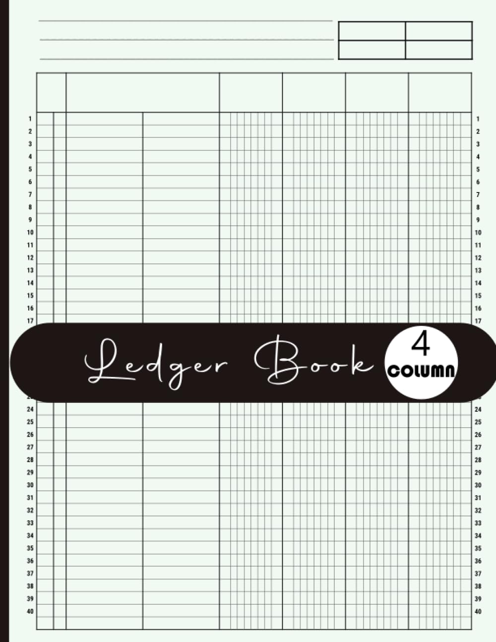 Amazon.com: 4 Column Ledger Book: Accounting Ledger Book for Small Business and Personal Finance ...