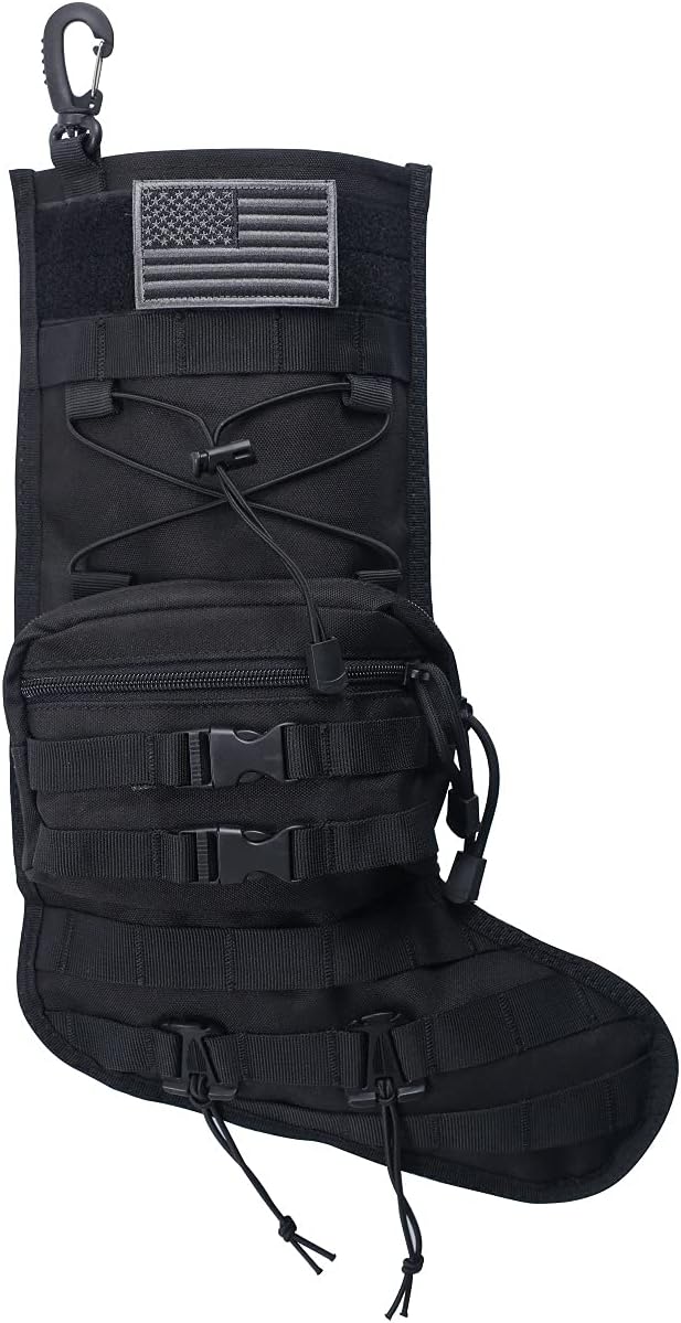 Amazon.com: Speed Track Tactical Christmas Stocking, with Flag Patch ...