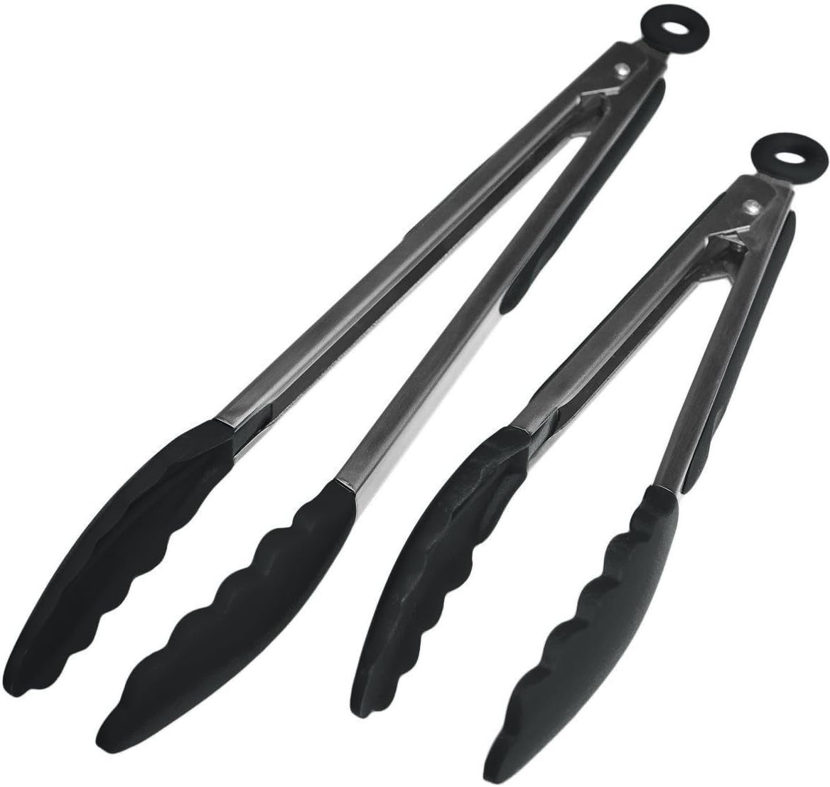 Amazon.com: Premium Kitchen Utility Tongs Set with Silicone Tip ...