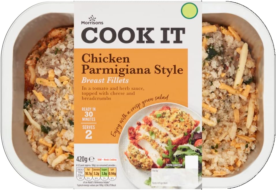 Morrisons Cook it Chicken Parmigiana 420g : Amazon.co.uk: Grocery