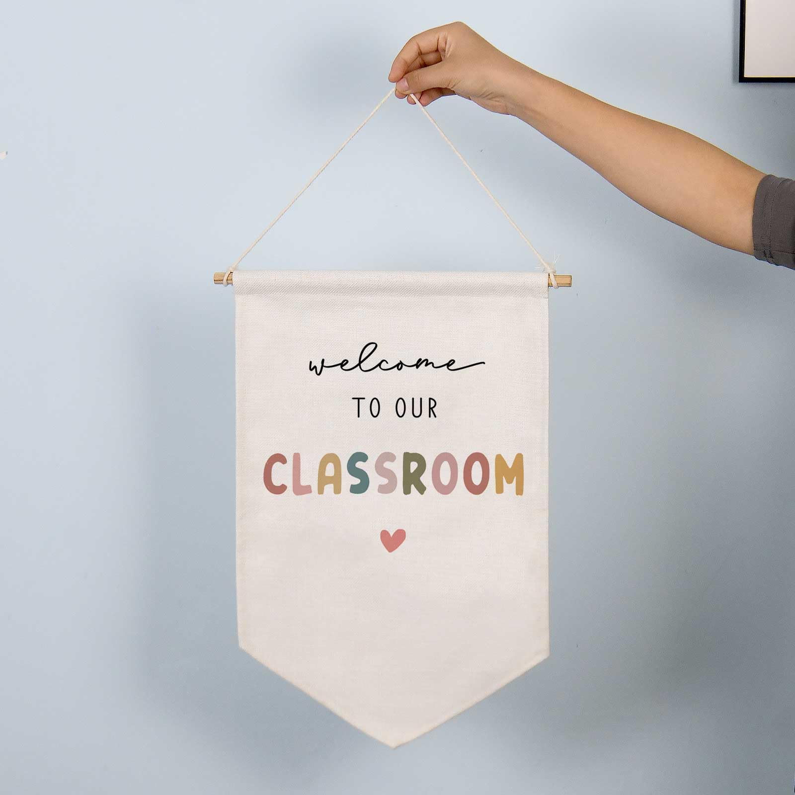 Snapklik.com : Welcome To Our Classroom Sign, Teacher Door Hanger, Boho ...