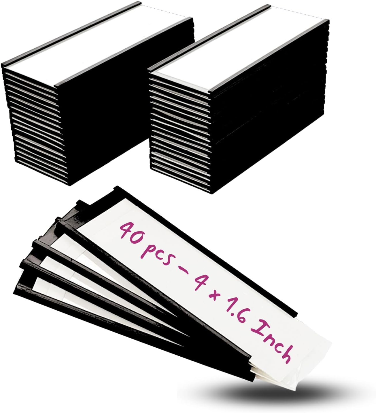 Amazon.com : Eeoyu Magnetic Label Holders with Magnets Magnetic Data ...