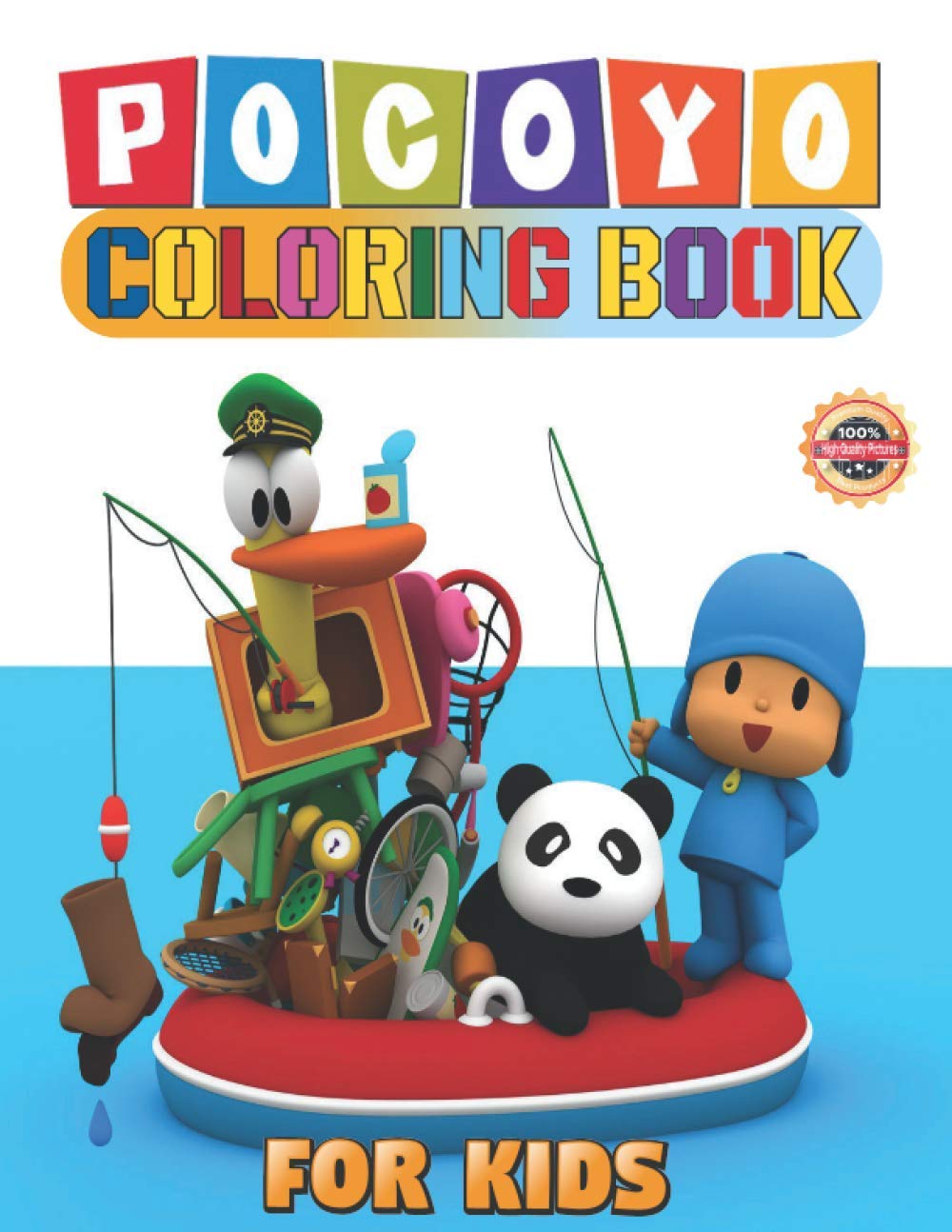 Buy Pocoyo Coloring Book for kids: +60 Premium Coloring Pages For Kids ...