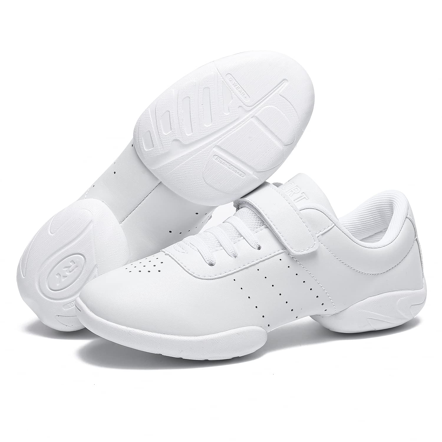 Snapklik.com : Girls Cheer Shoes White Kids Cheer Sneakers Fashion ...