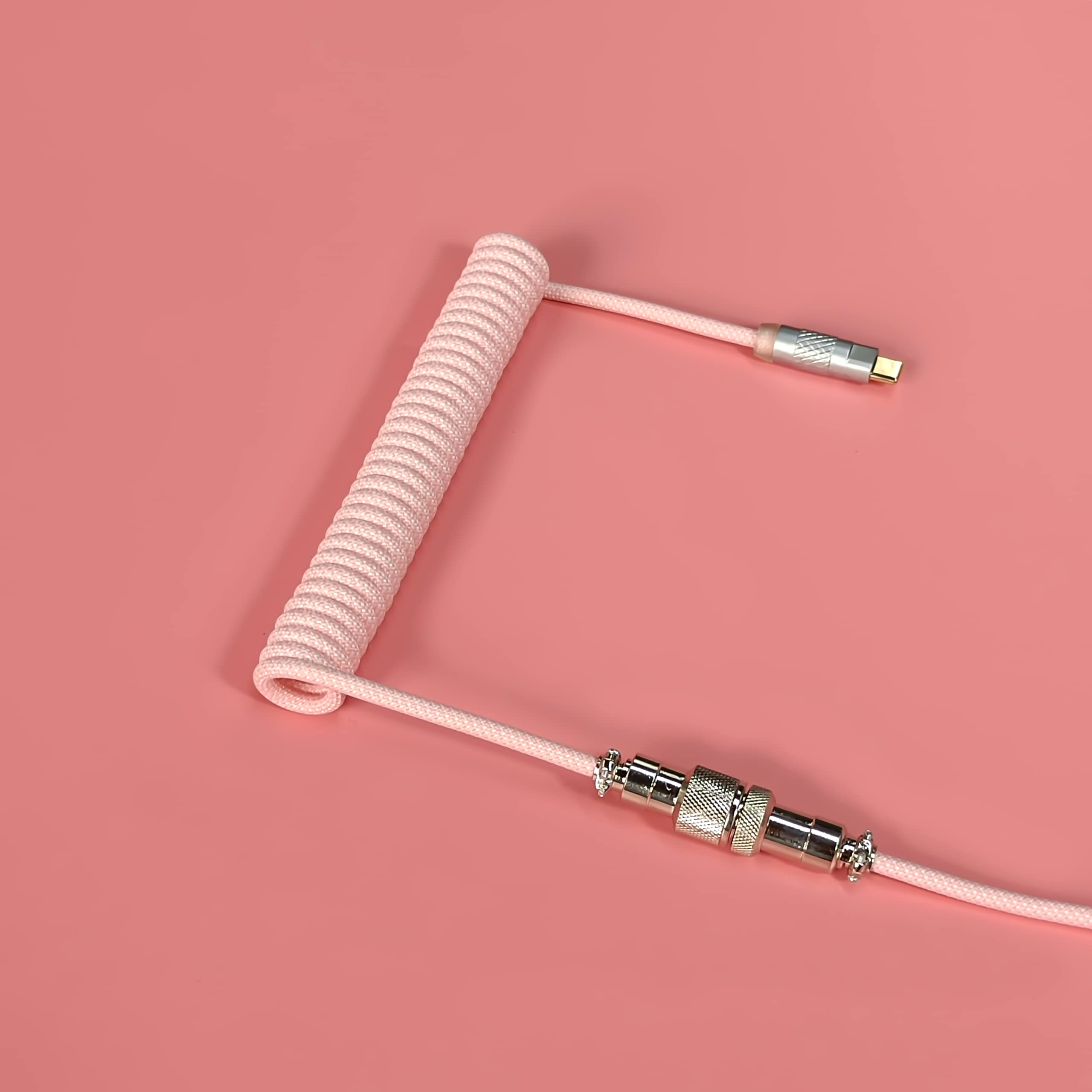 Snapklik.com : BRIMFORD Coiled Keyboard Cable, USB C Custom Cord For ...