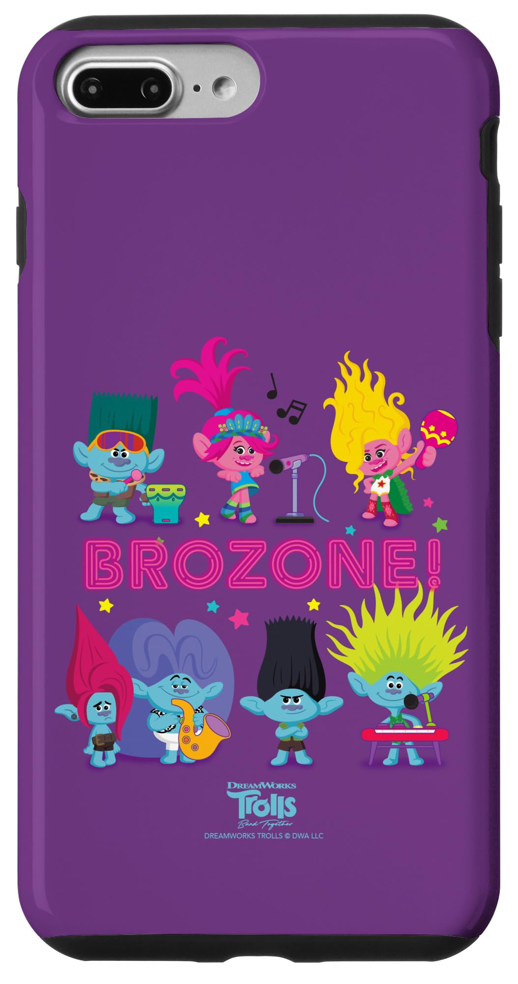 Snapklik.com : iPhone 7 Plus/8 Plus DreamWorks BroZone Poppy And Viva Case