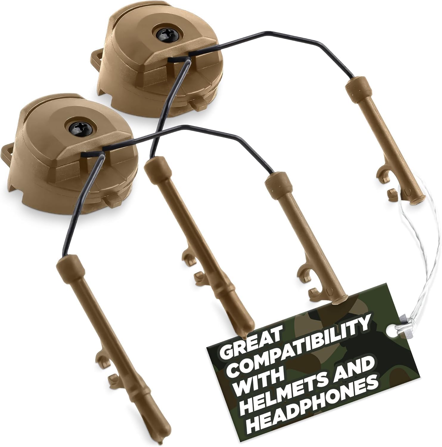 ARC Rail Adapter for Tactical Headsets – Compatible with Peltor Comtac ...