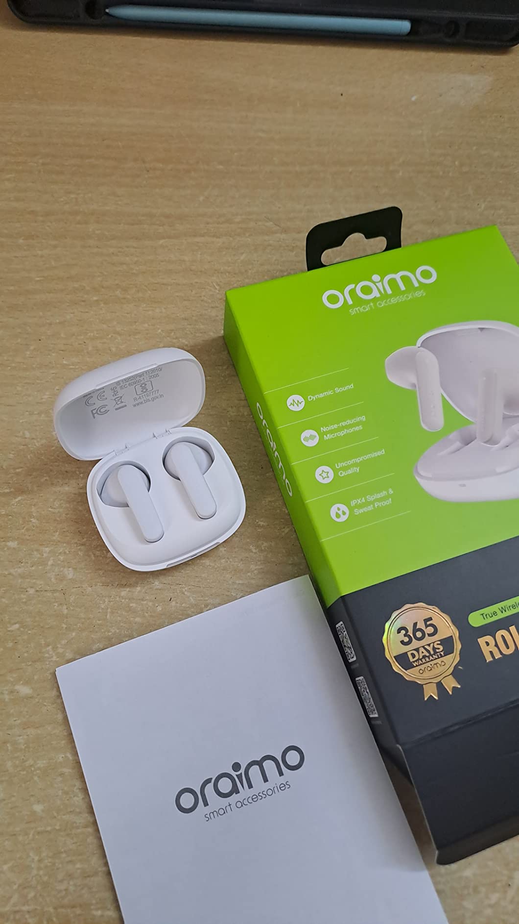 Oraimo Roll Truly Wireless Earbuds Half in Ear Bluetooth Earbuds with ...