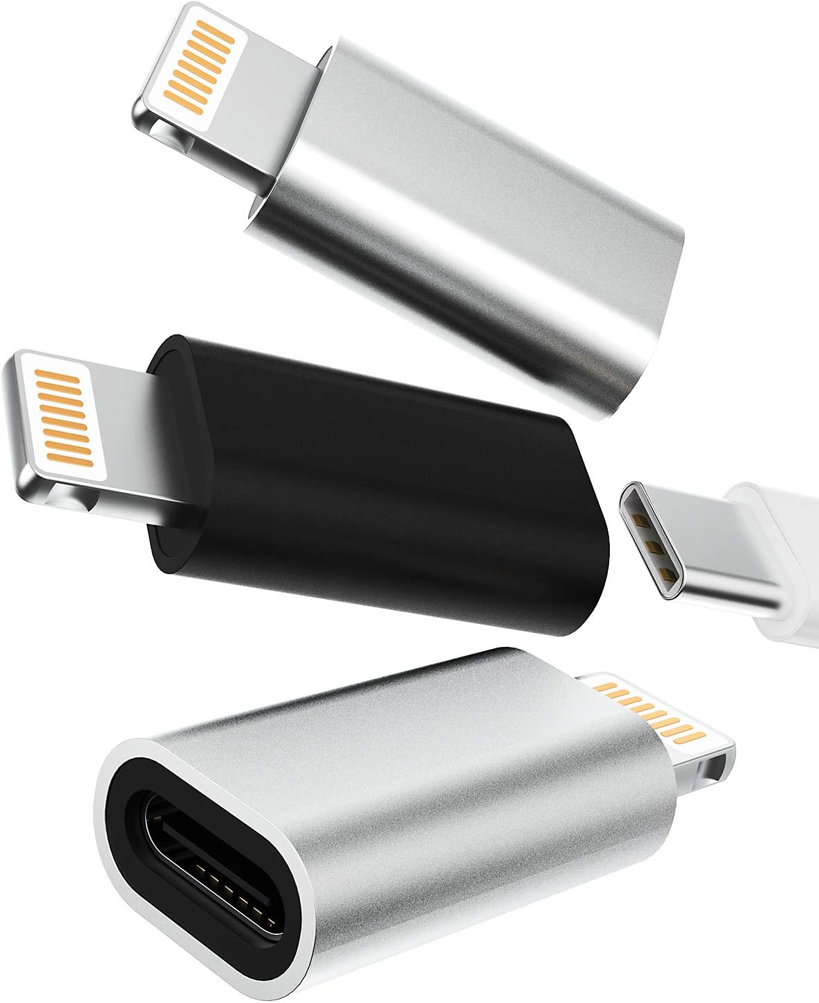 Amazon.com: 3Pack,USB C Female to for Lightning Male Adapter iPhone 12 ...