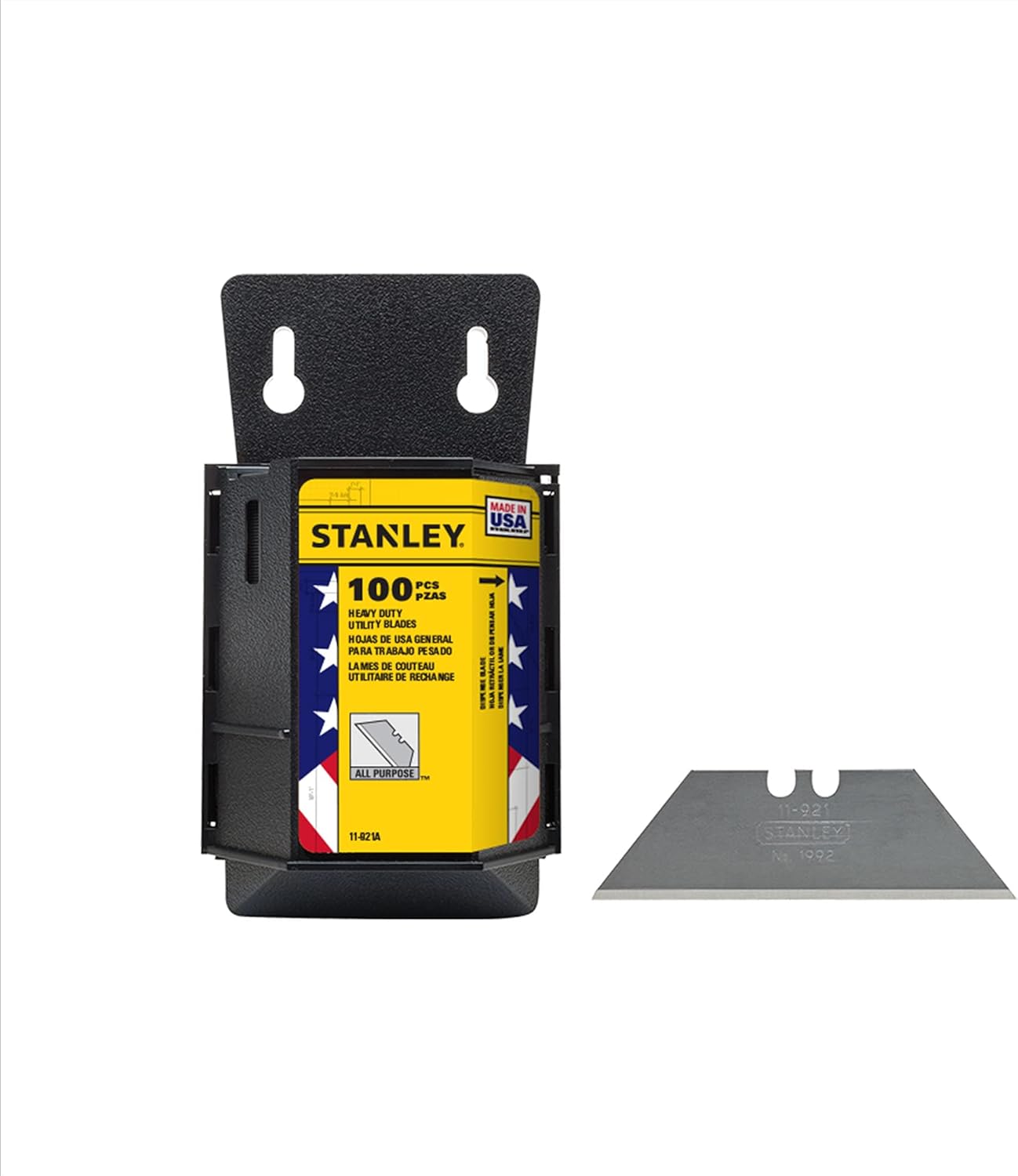 STANLEY Utility Knife Blades, Classic 1992, Heavy Duty, 100-Pack (11 ...