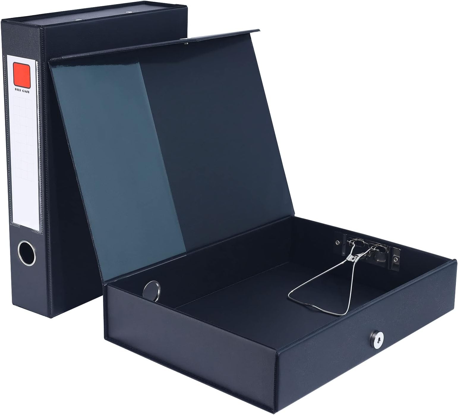 Osco Brown Faux Leather Box File | Document Storage | Paperwork Archive ...