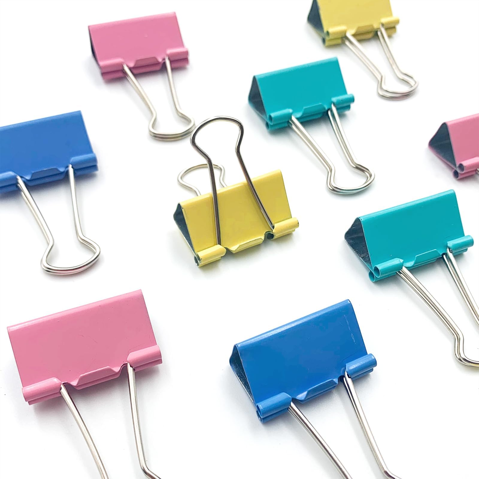 Amazon.com : FJCTER Medium Binder Clips, 25pcs 1.25 Inch Binder Clips ...