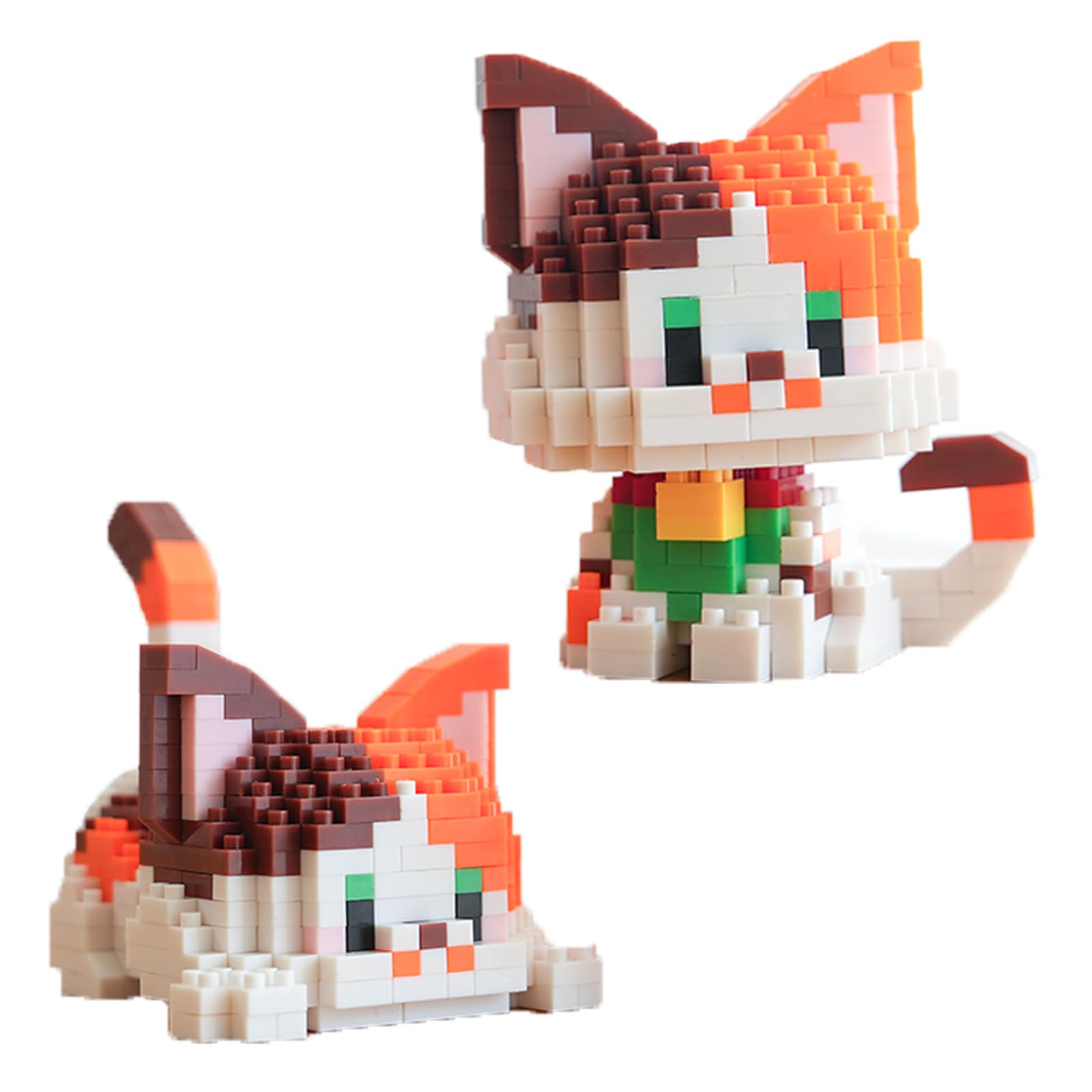 Amazon.com: Myweyde Cow Cat Building Blocks, Mini Orange Cat/Ragdoll ...