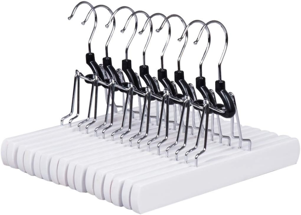 Amazon.com: 20 Pack Pants Hangers, Thin Space Saving Pant Skirt Hangers ...