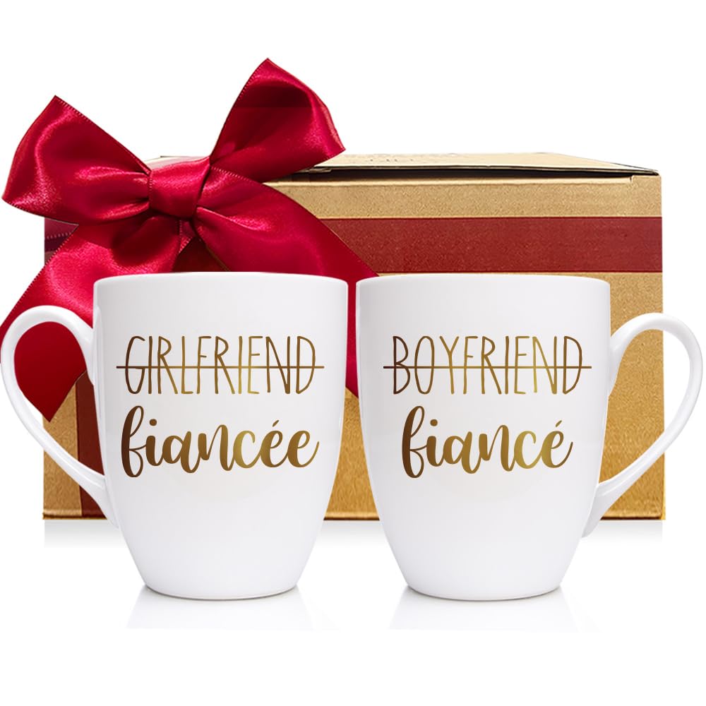 Amazon.com: CATABUBU Funny Boyfriend Girlfriend Fiance Fiancee Mug Sets ...