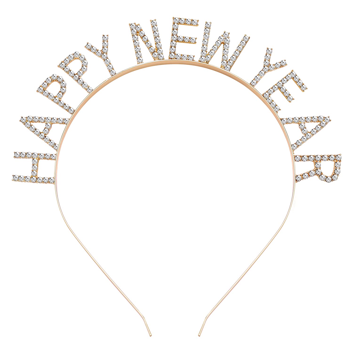 Amazon.com: HSWE Christmas Headbands Xmas Rhinestone HAPPY NEW YEAR ...