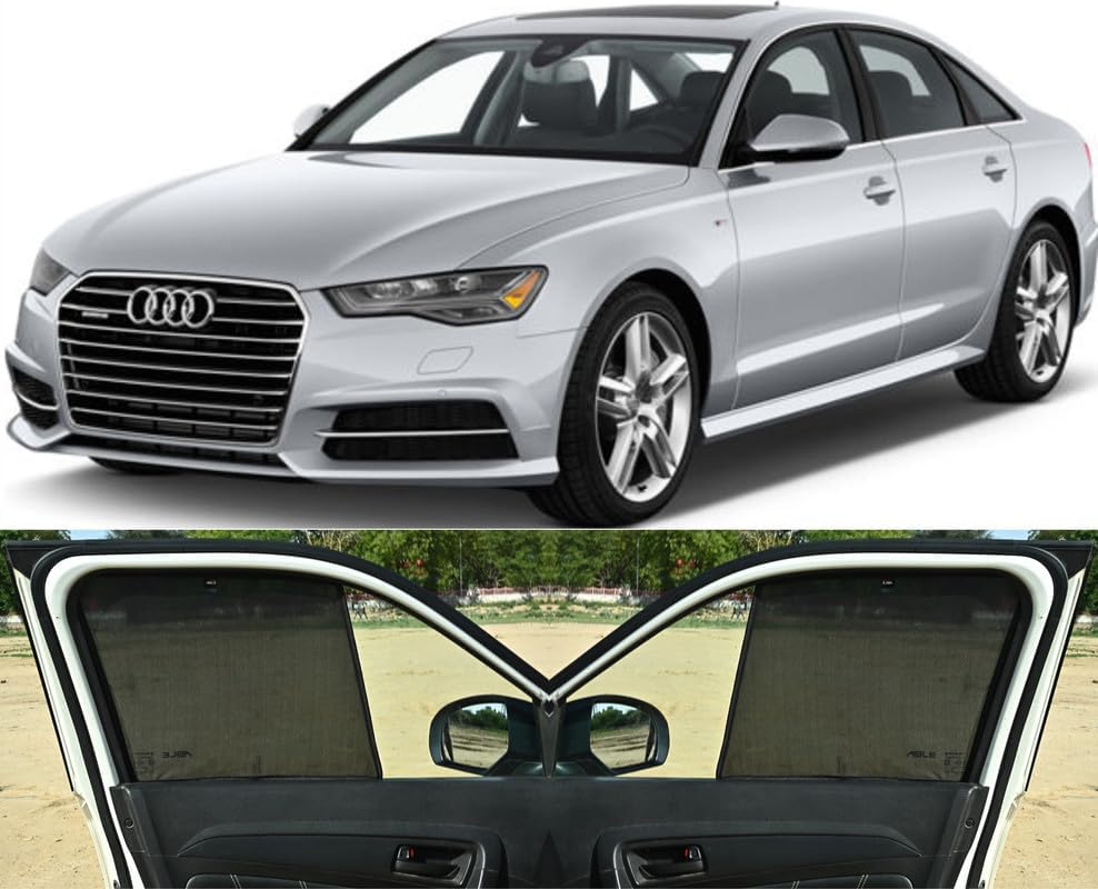 Able 3D-FIX Type Car Non-Magnetic Sun Shade Curtains for Audi-A6 Old ...