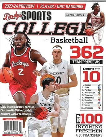 Lindys Sports College Basketball Ohio State Magazine Issue 33 Year 2023 ...