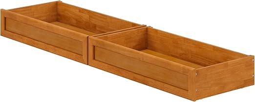 Amazon.com: AFI, Mid-Century Modern Under Bed Storage Drawers, Queen ...