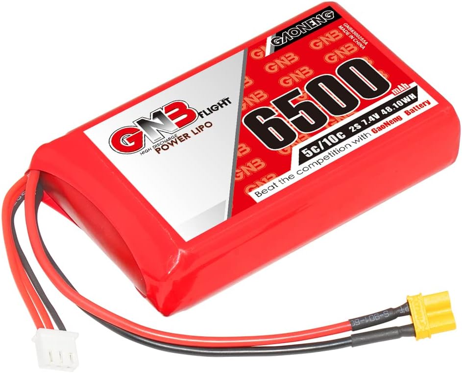Amazon.com: GAONENG GNB 2S LiPo Battery 6500mAh 7.4V 5C 10C XT30 Plug ...