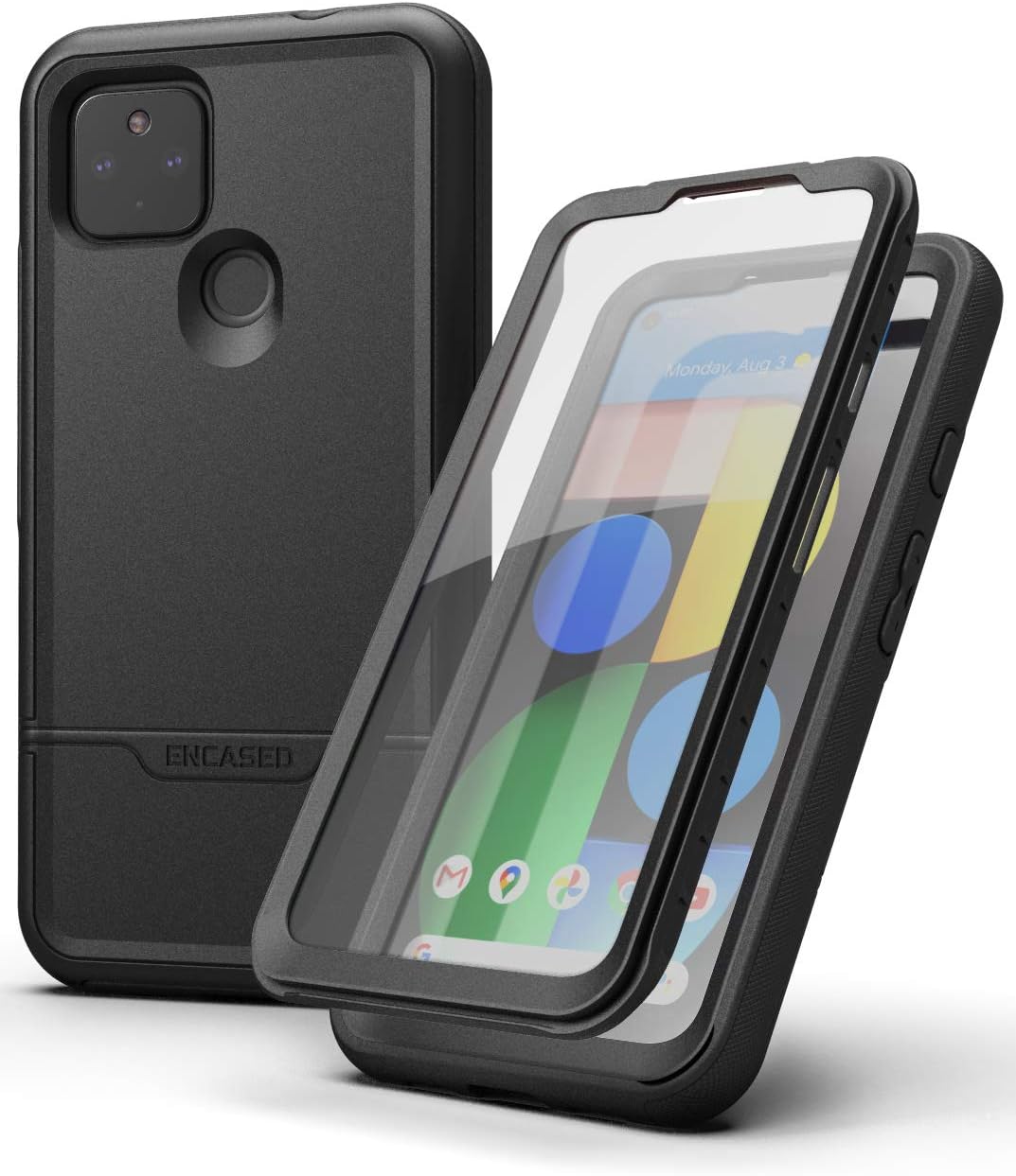 Amazon.com: ENCASED RebelShield Designed for Pixel 5 Case with Screen ...