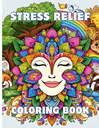 Amazon.com: Stress Relief Coloring Book: Relaxation Coloring Book for ...