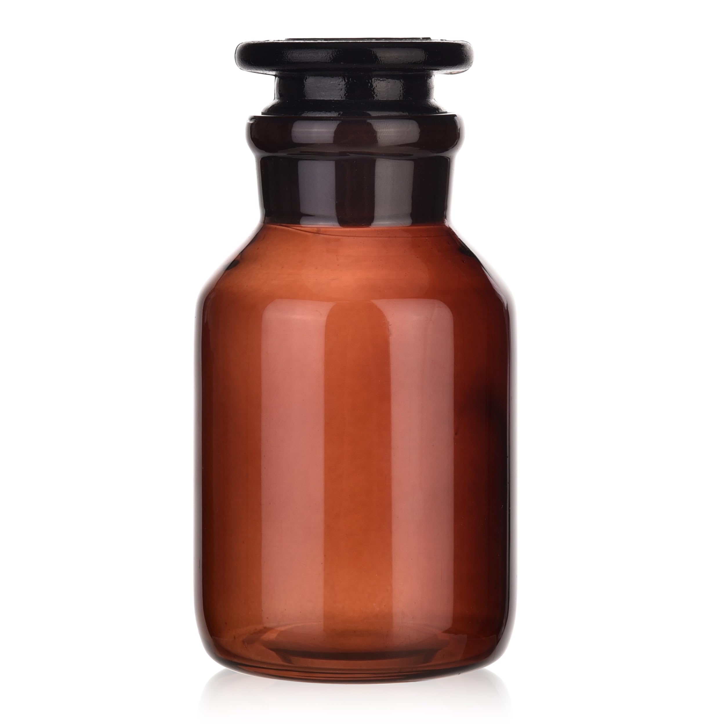 Amazon.com: Kestun Glass Bottle,Lab Wide Mouth Reagent Bottle,Amber ...