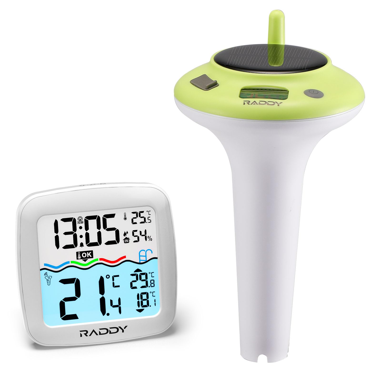 Snapklik.com : Raddy PT-5 TN Wireless Pool Thermometer Floating Easy ...