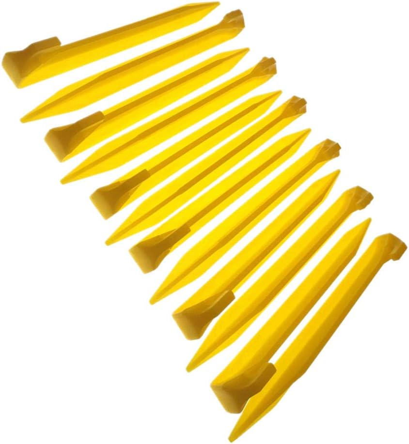 Amazon.com : 9 Inch Plastic Tent Stakes -12 pcs Heavy Duty and Larger ...