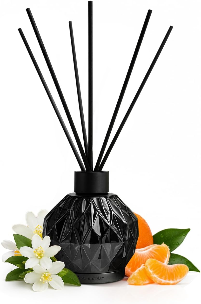 Amazon.com: AromaPlan Reed Diffuser, Fresh & Clean Scent Diffuser (8.45 fl oz, 250ml)- Luxury ...