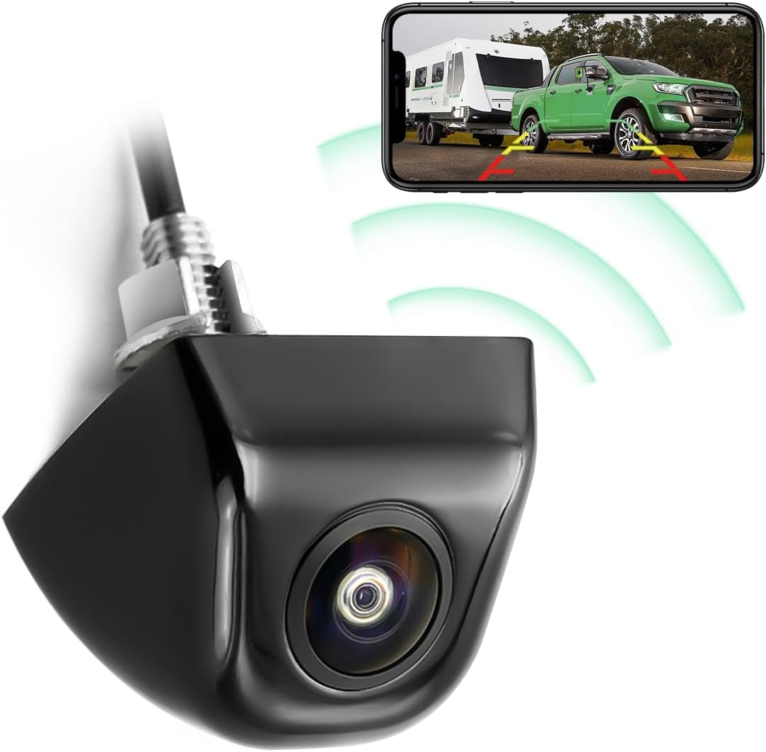Amazon.com: WiFi Wireless Car Rear View Cam Backup Reverse Parking ...