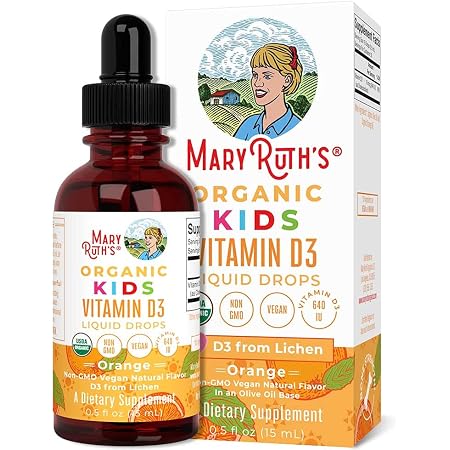 Amazon.com: Ddrops Kids Booster 600IU 100 Drops - Daily Liquid Vitamin ...