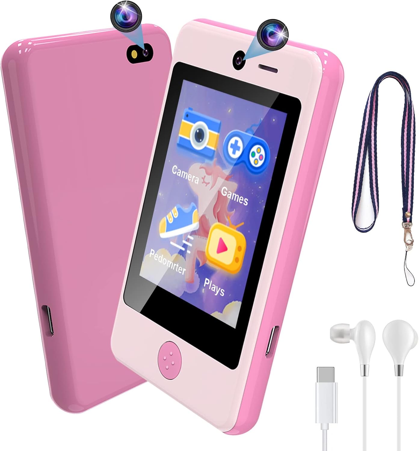 Amazon.com: PTHTECHUS Kids Phone Toys Boys Girls Puzzle Learning Toy ...