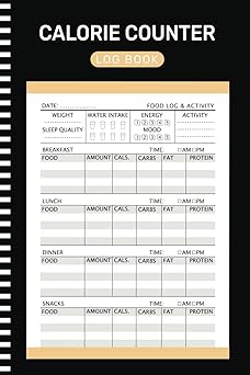 Calorie Counter Log Book: Daily Nutrition Intake Tracker Of Your ...