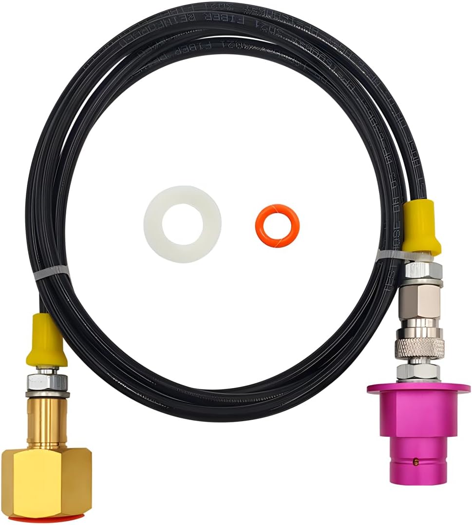 Amazon.com: CGA320 G1/2 CO2 Cylinder Refill Adapter Hose - CO2 Refill ...