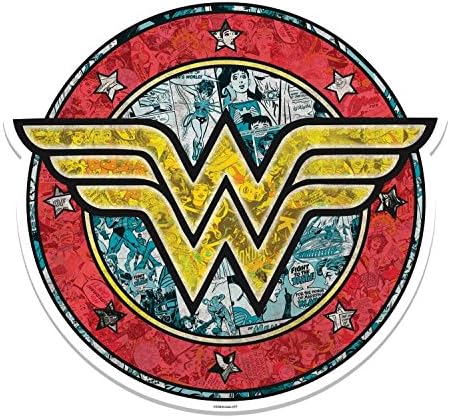 STAR CUTOUTS WA038 Wonder Woman Shield Wall Cardboard Cutout Perfect ...