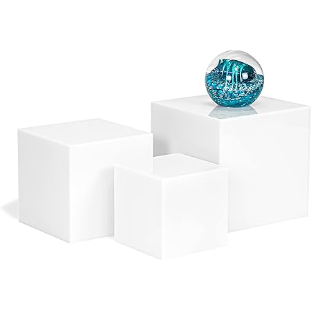 Amazon.com: Kcgani White Acrylic Cube Cupcake Dessert Display Stands, 5 ...