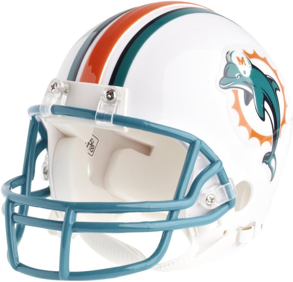 NFL Miami Dolphins Replica Mini Football Helmet, Souvenir Helmets ...