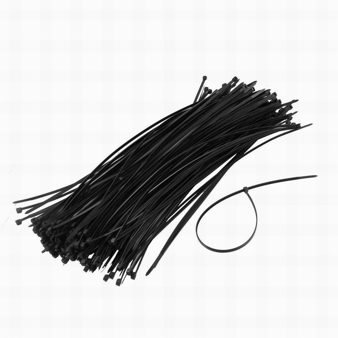 Ucland Self Locking Electric Wire Cable Zip Ties, 5 x 350 mm, Black ...
