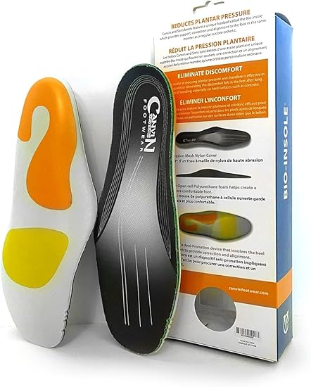 Bio-Insole Orthotic Shoe Insole - Reduce Plantar Pressure - Eliminate ...