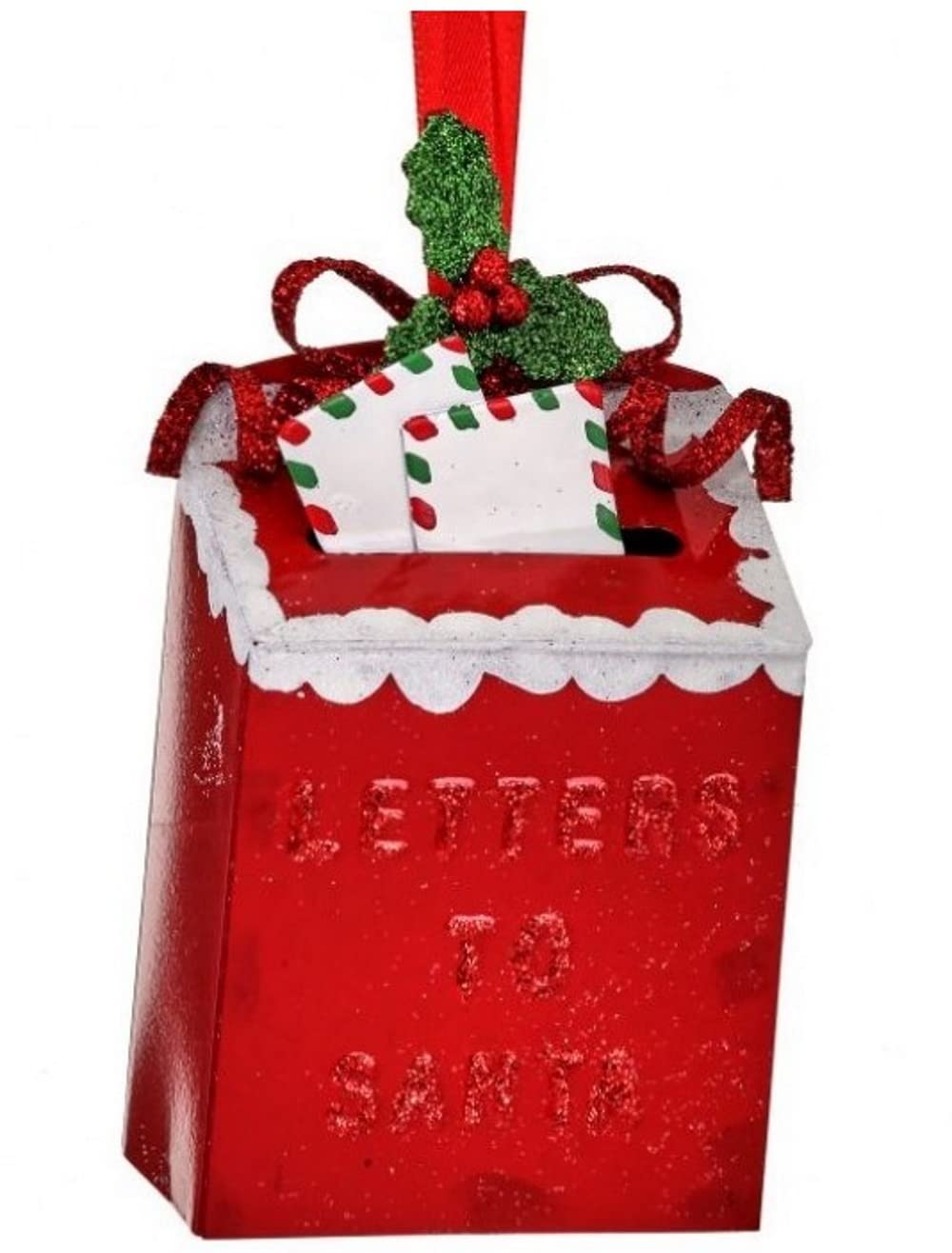 Amazon.com: Metal Letters to Santa Mailbox Ornament : Home & Kitchen