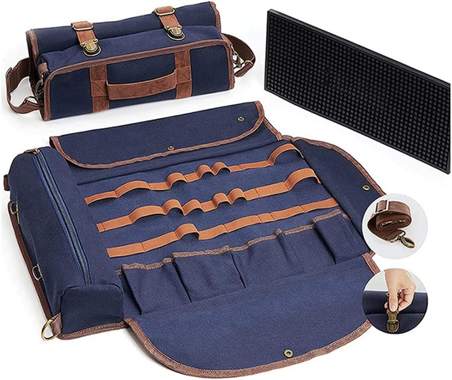 Amazon.com: Bartender kit bagBartender Bag Travel Bartender Kit Bag ...