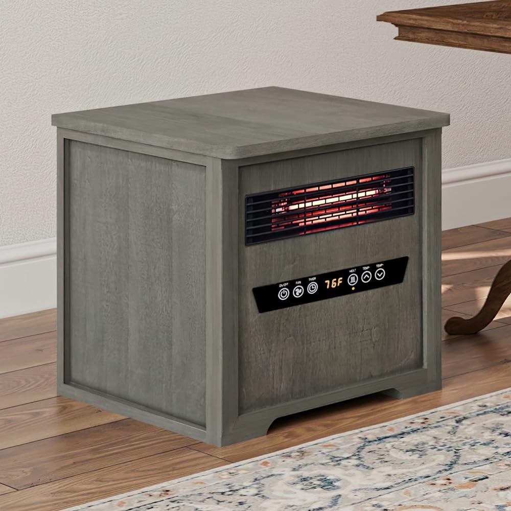 Amazon.com: Optimus H-8013 Infrared Quartz Heater with Remote and LED ...