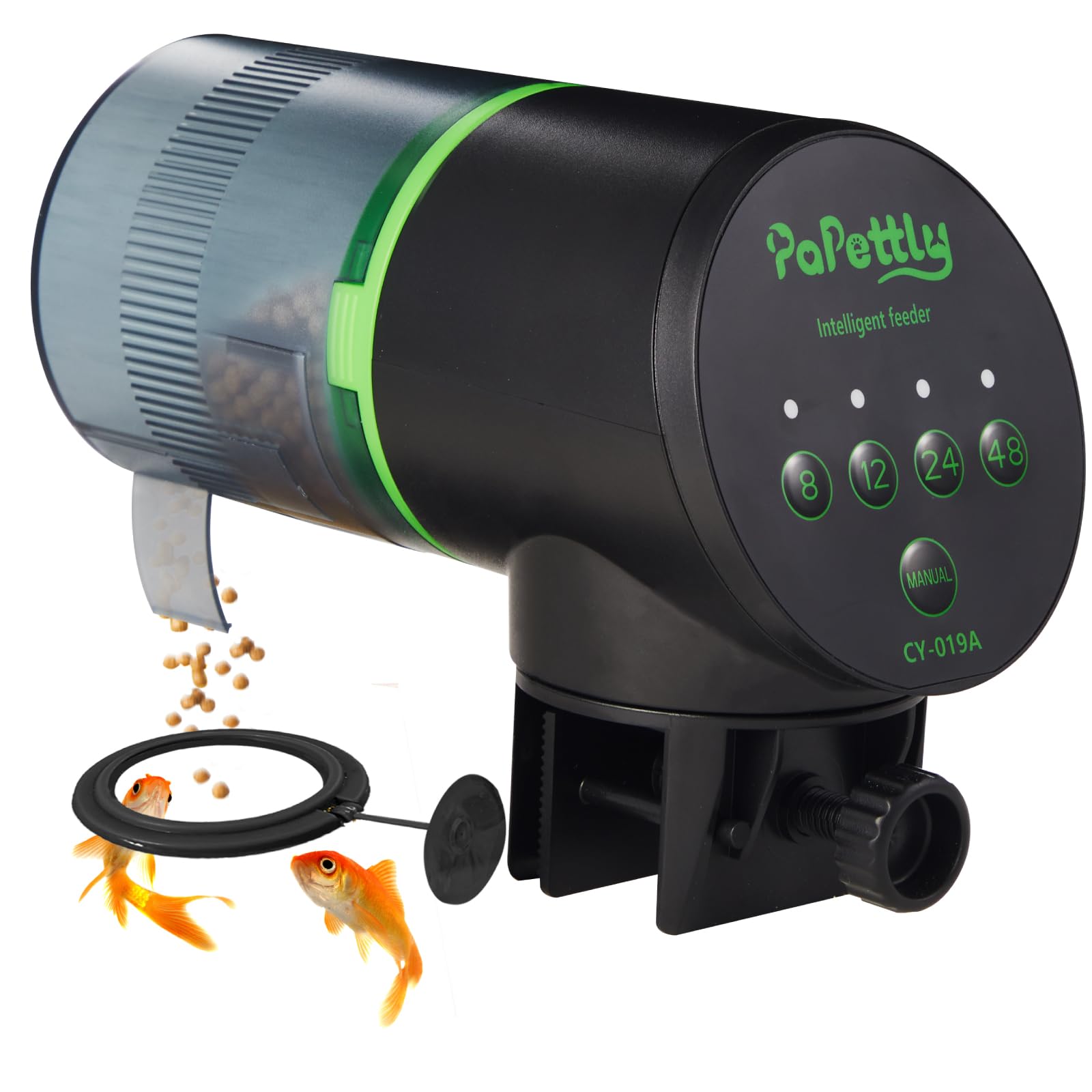 Papettly Automatic Fish Feeder for Aquarium - Battery Operated Auto ...