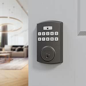 Brinks Electronic Keypad Door Lock, High-Security Keyless Entry Lock ...